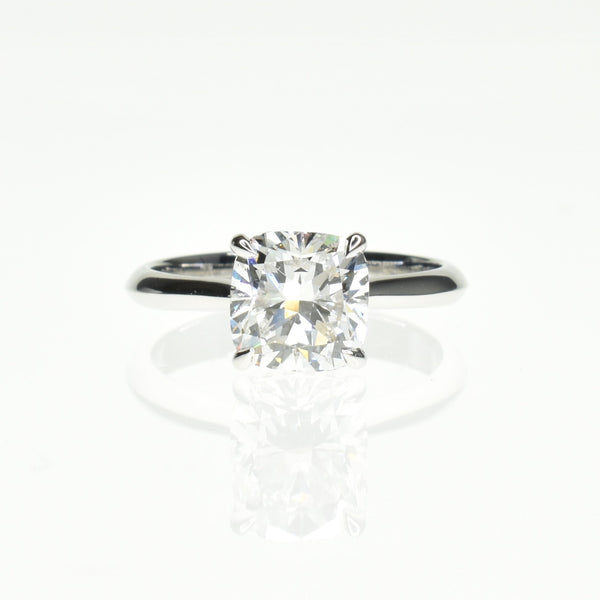 2ct Cushion Shape Lab Grown Diamond Engagement Ring with Under Halo – NIYA K