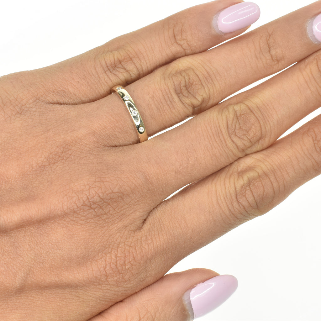Flush Set Diamond Wedding Band – NIYA K