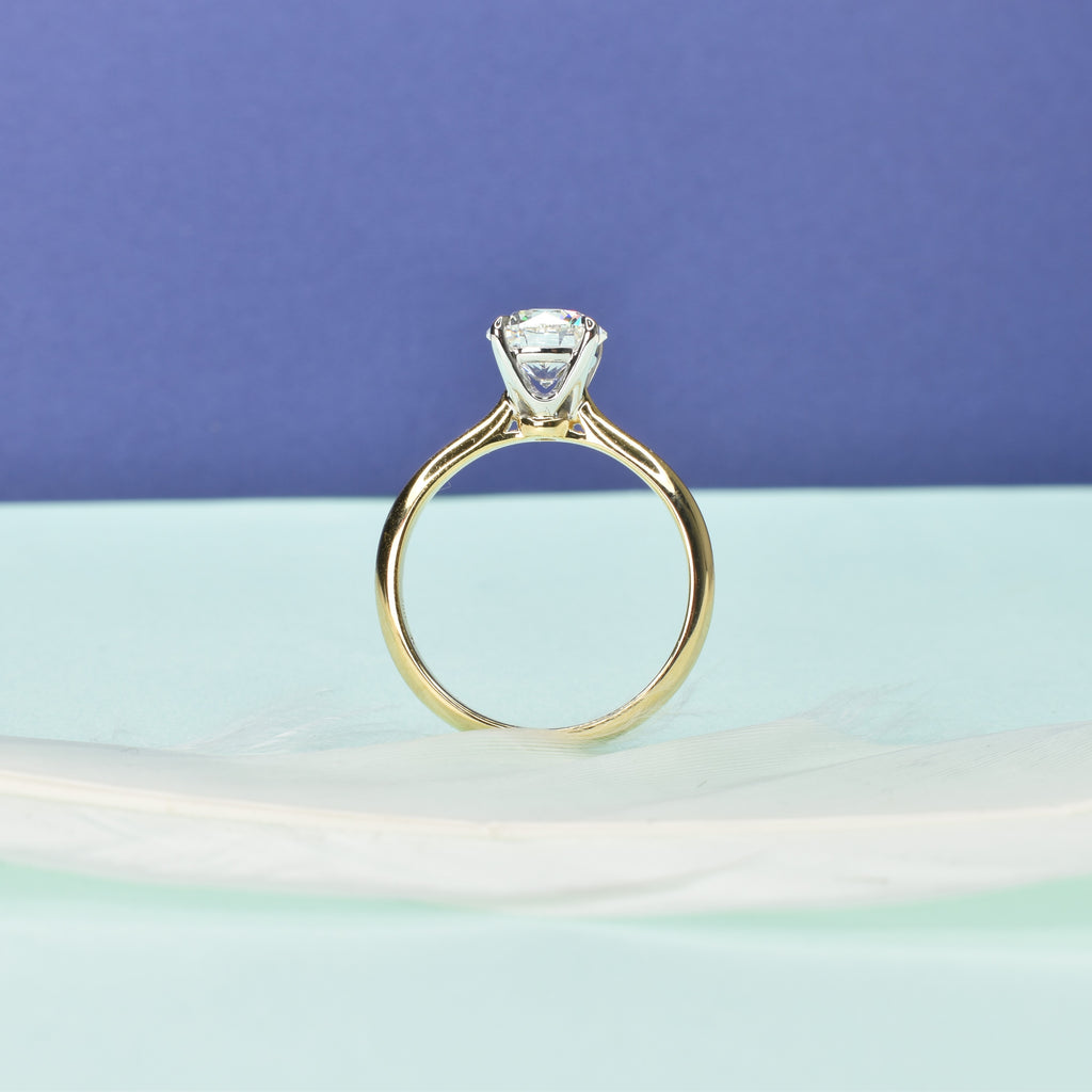 Classic 4 Prong Ring with Higher Setting – NIYA K