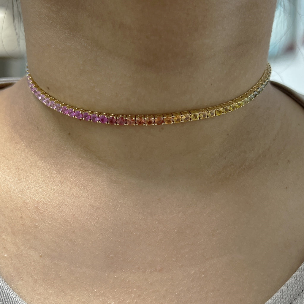 Rainbow Sapphire Choker – NIYA K