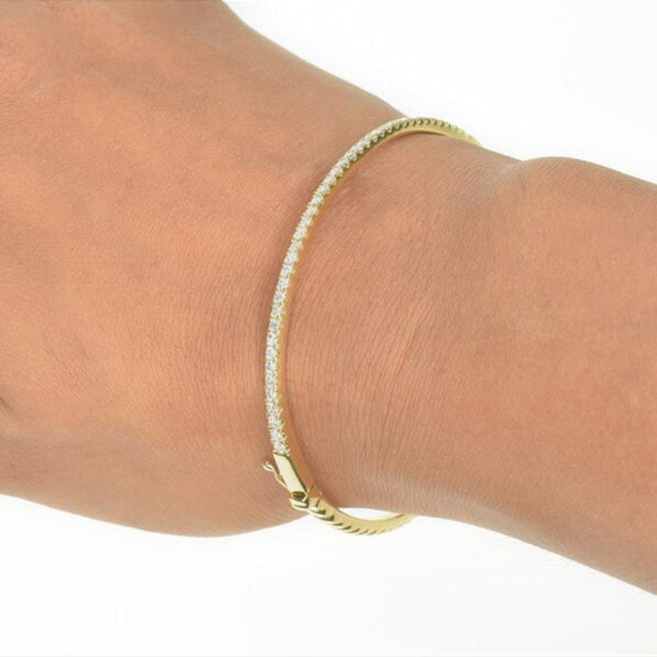 Diamond and Rope Bangle – NIYA K