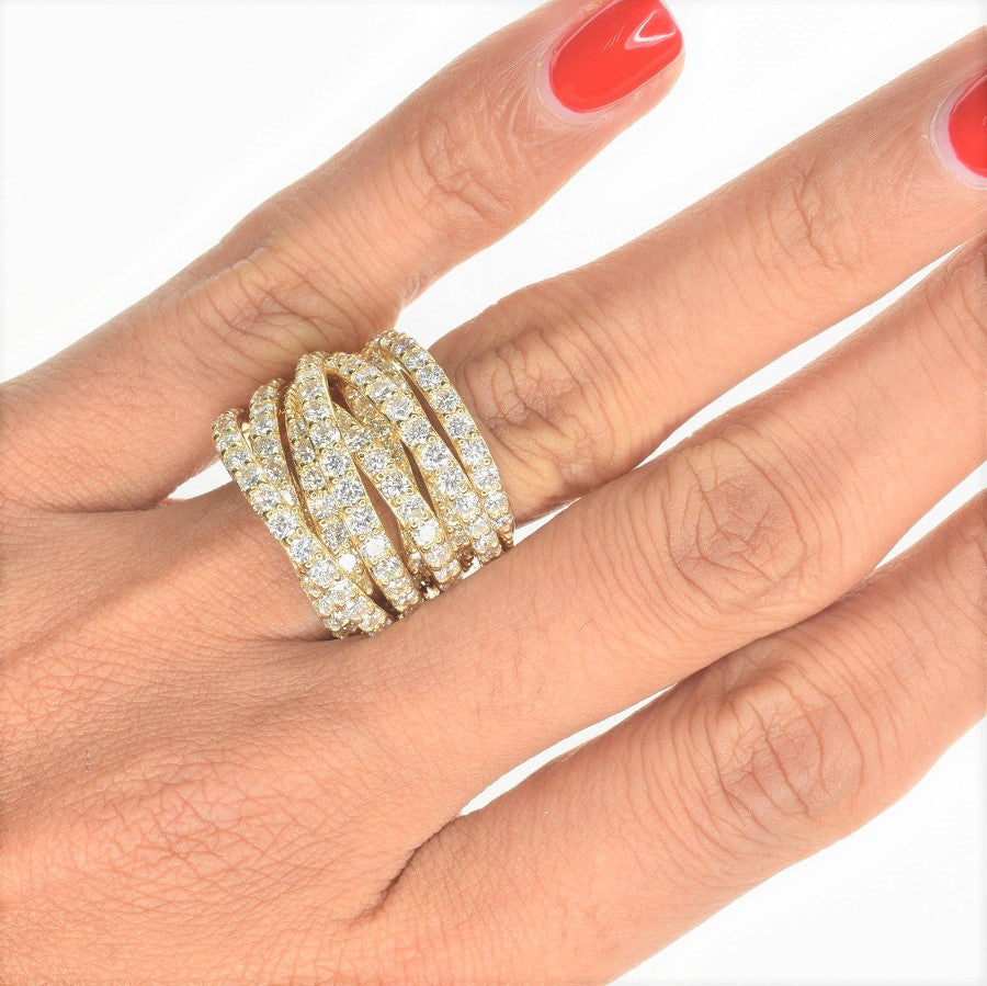 Multi Layered Diamond Ring – NIYA K
