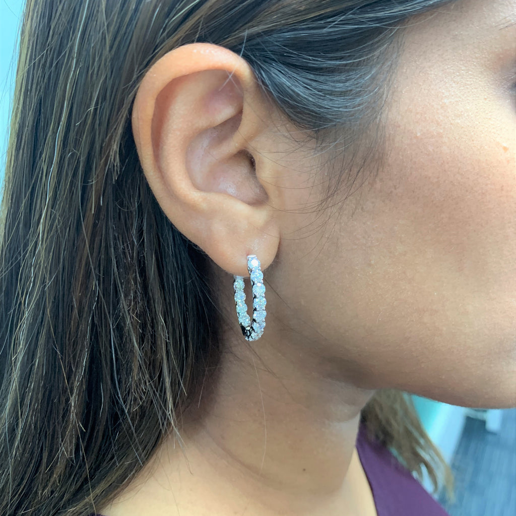 Lab Grown Diamond Hoops – NIYA K
