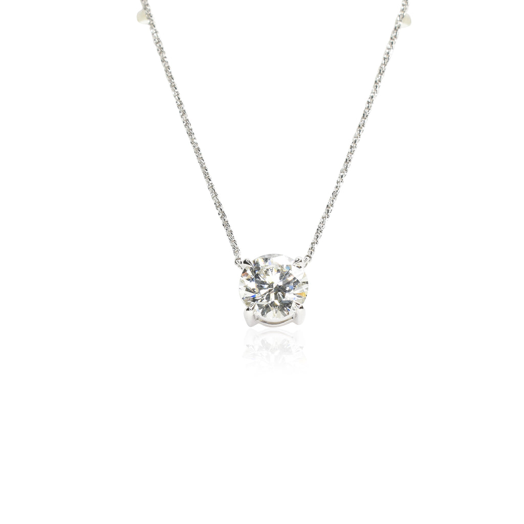 Lab Grown Diamond Necklace with 1.5ct Round Diamond – NIYA K