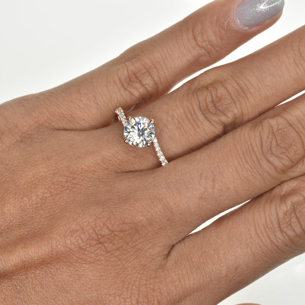 Twisted Band Round Diamond Ring – NIYA K