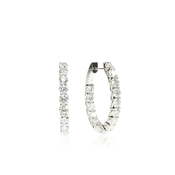 4ct Lab Grown Diamond Hoops – NIYA K